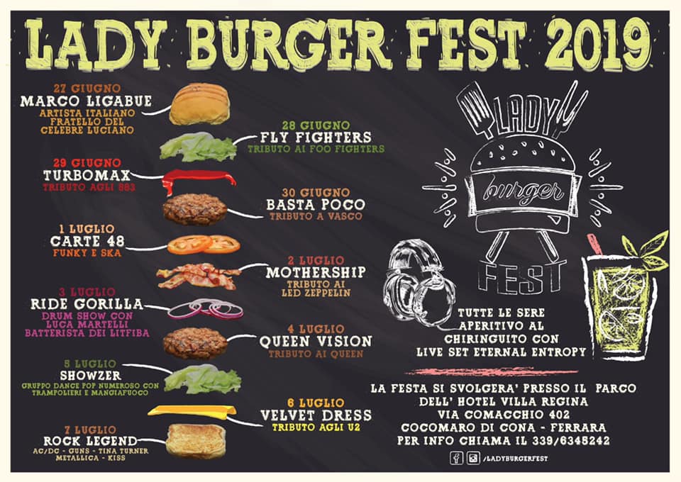 Lady Burger Fest - FILO Magazine - L'agenda eventi di Ferrara
