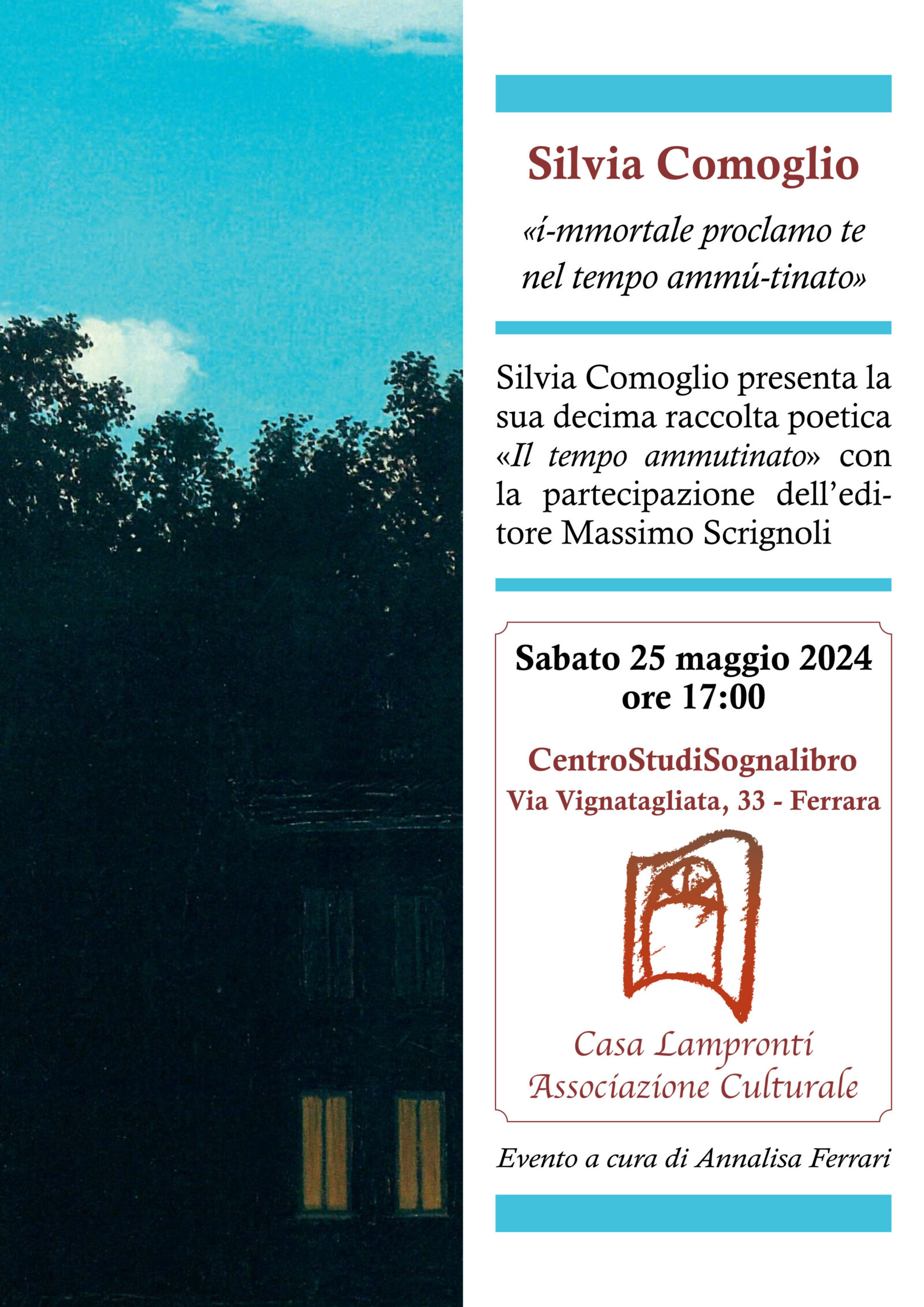 Silvia Comoglio presenta la sua decima raccolta di poesie - FILO ...